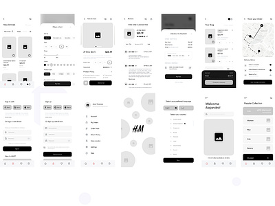 H&M APP New Look by Basit A. khan 👋 on Dribbble