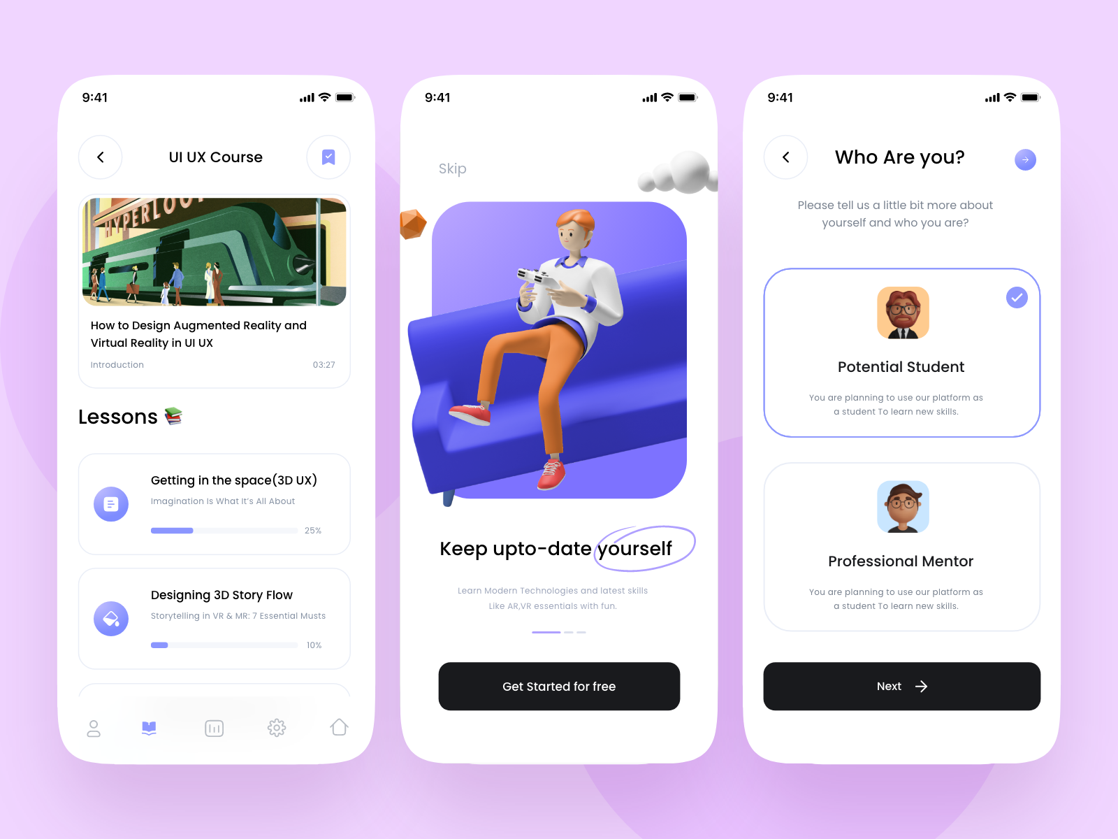 LMS app Design by Basit A. khan 👋 on Dribbble