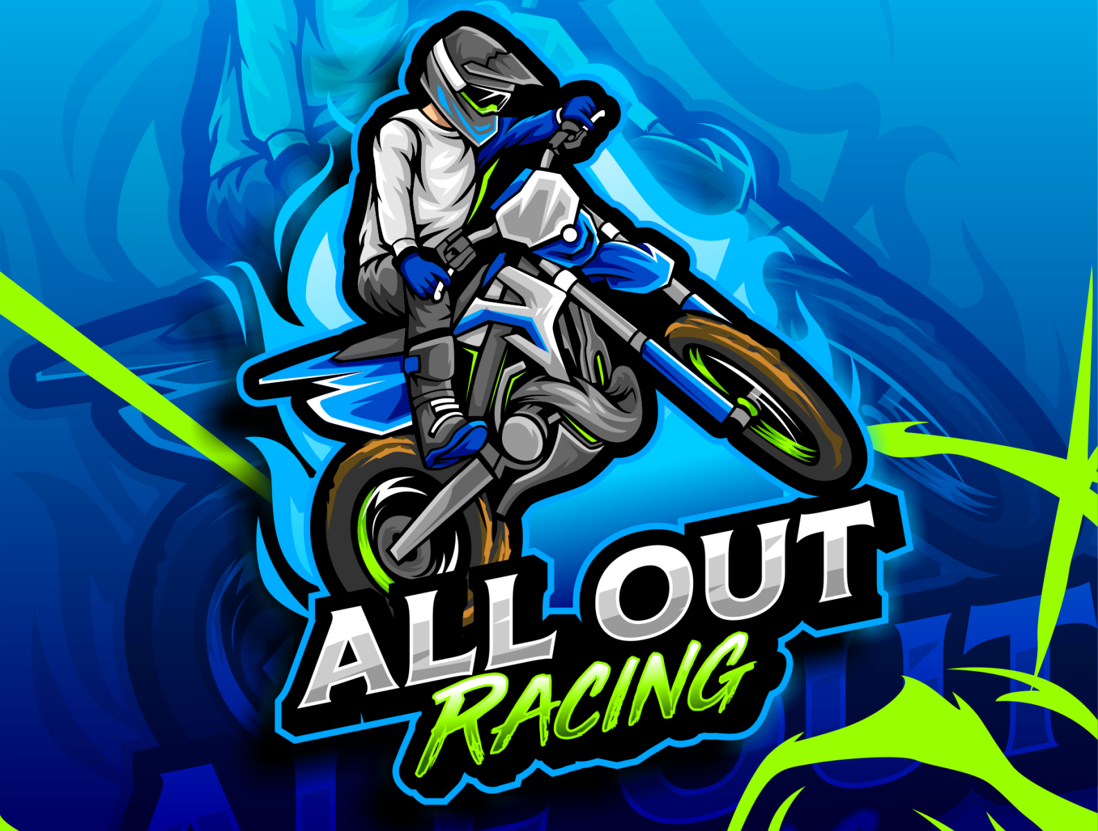 ALL OUT RACING by vigra chandra berlian on Dribbble