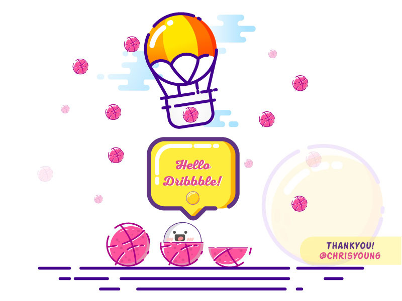 Hello Dribbble! by Faizan Khalid on Dribbble