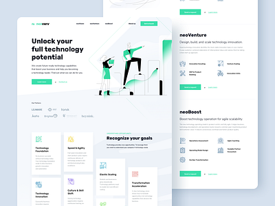 Neoverv - landing page by Marta Fryga for tonik on Dribbble