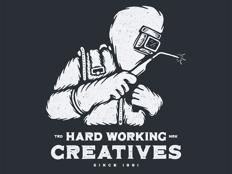 HARD WORKING CREATIVES by Charley Pangus on Dribbble