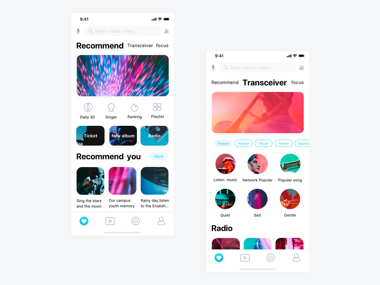 Music App 1 by Amy on Dribbble