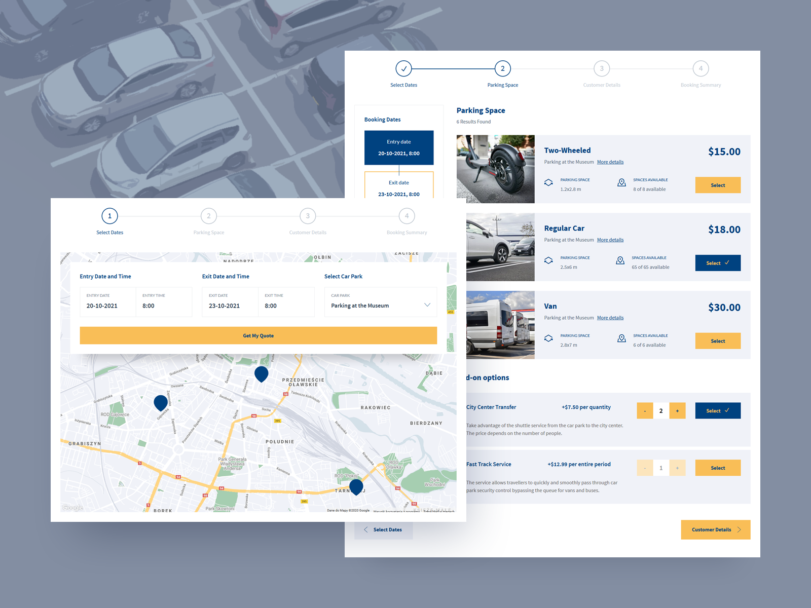 Car Park Booking System for WordPress by QuanticaLabs on Dribbble