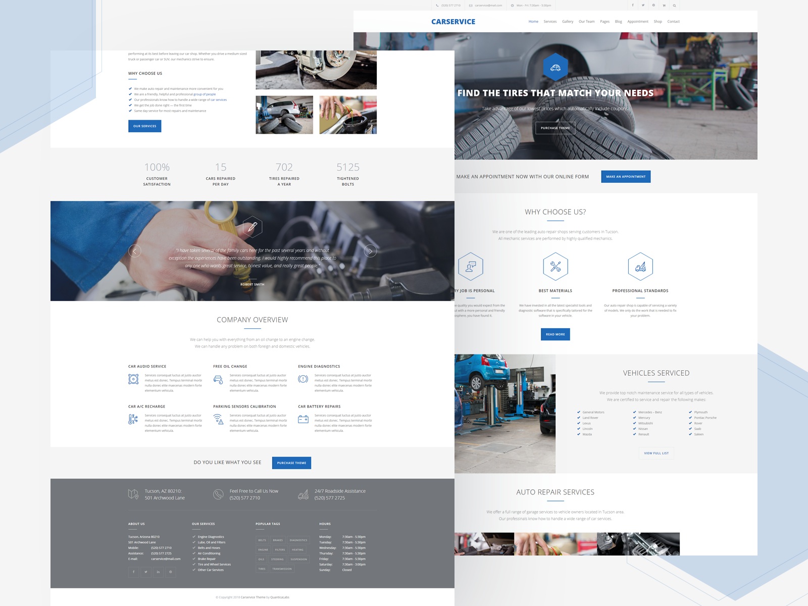 Car Service - Mechanic Auto Shop WordPress Theme by QuanticaLabs on ...
