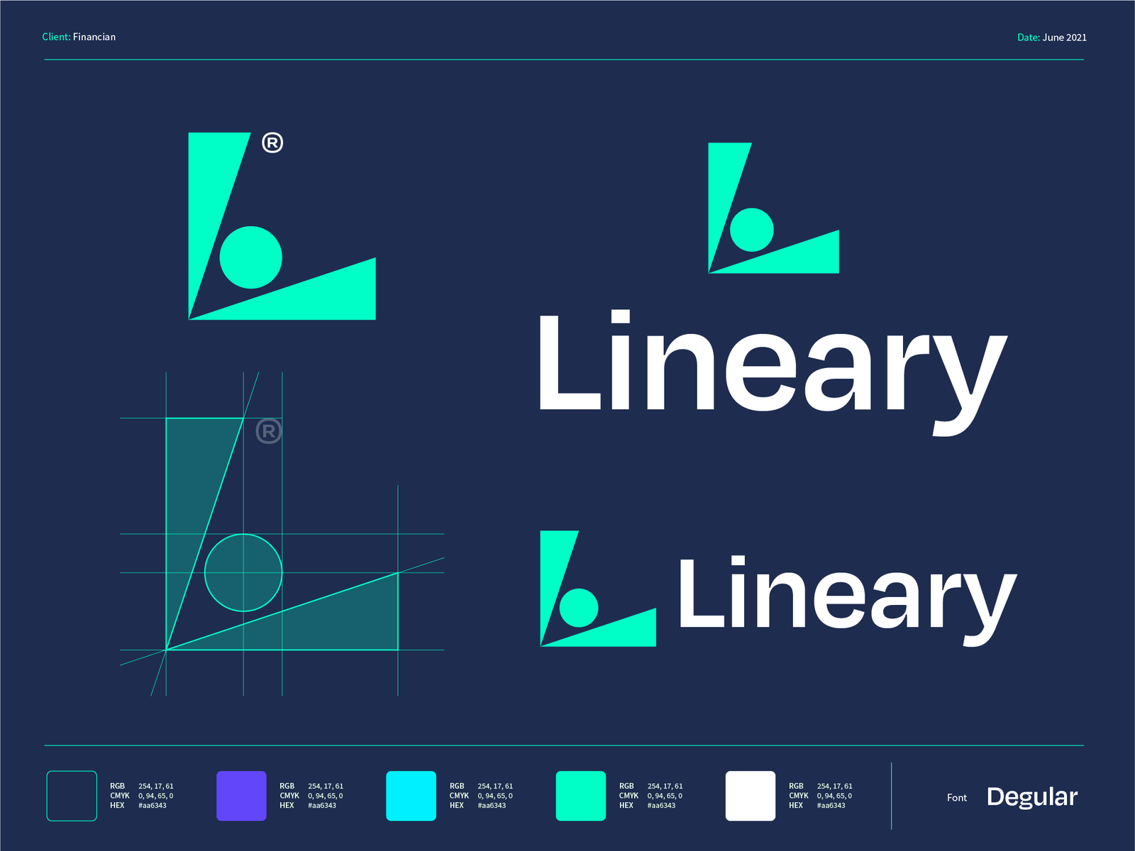 Lineary - Logo Concept by Ruben Daems - hello@rddc.be on Dribbble