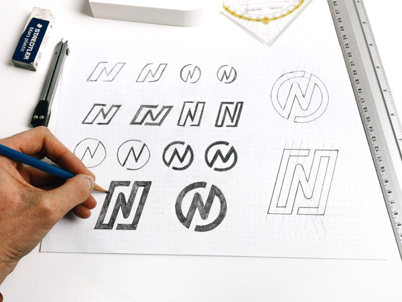 Letter N sketches by Ruben Daems on Dribbble