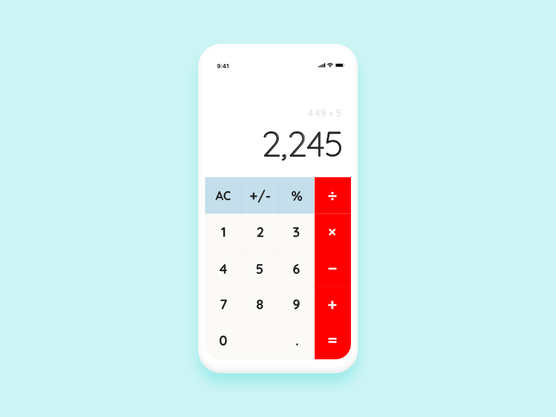 004 Calculator by Chizuru Kamisono on Dribbble