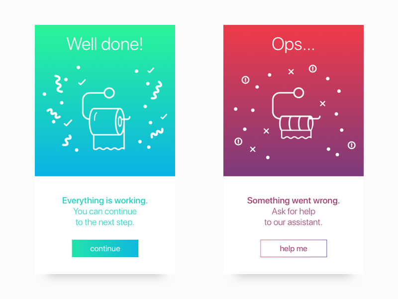 Daily UI - Day #11 Flash Message (Error/Success) by Giulia Sonnino on ...