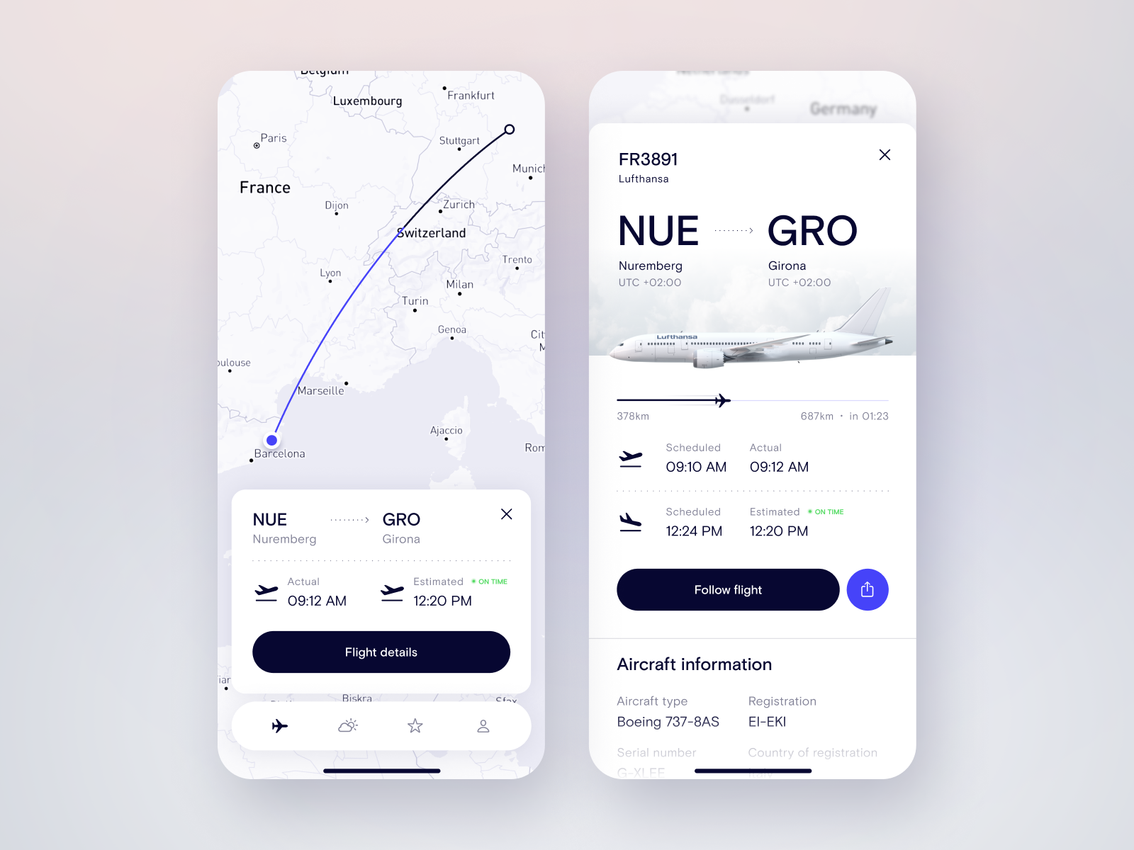 Flight Radar Redesign Concept by Peter Matuszczak on Dribbble