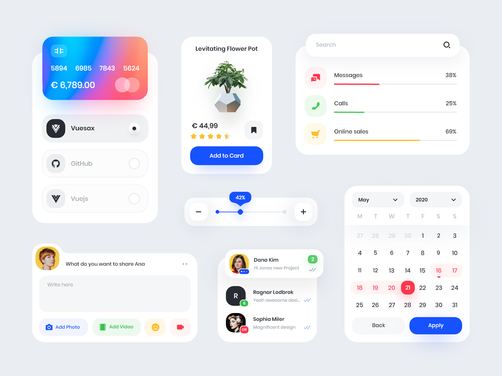 Vuesax Components Vuejs Framework 💎 by Manuel Rovira 😺🤘 for Orizon: UI/UX Design Agency on Dribbble