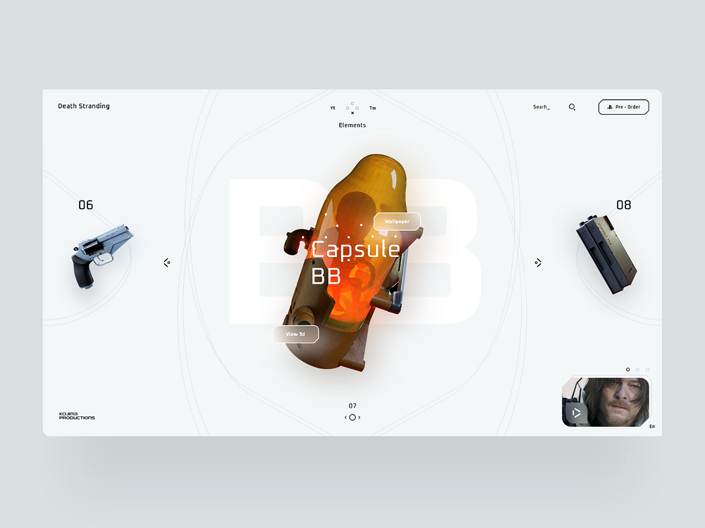 Web Design Death stranding - Game Elements by Manuel Rovira 😺🤘 for ...