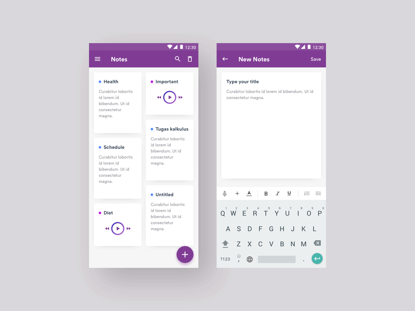 Tijesno Razoru an Dizajner Notebook App Android etvrtak Prostran Olak anje