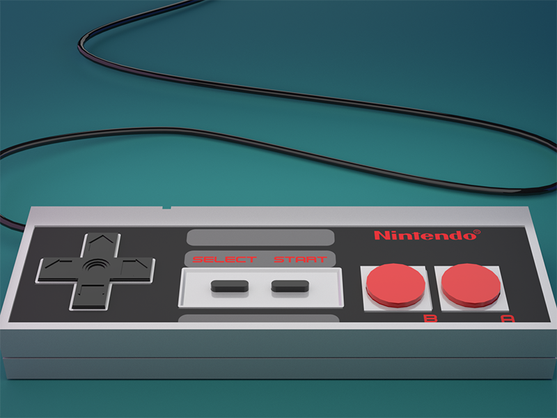 Nes Controller Render by Oko C. Nella on Dribbble