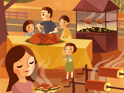 Lechon Haus Mural Illustration by Karyl Gil on Dribbble