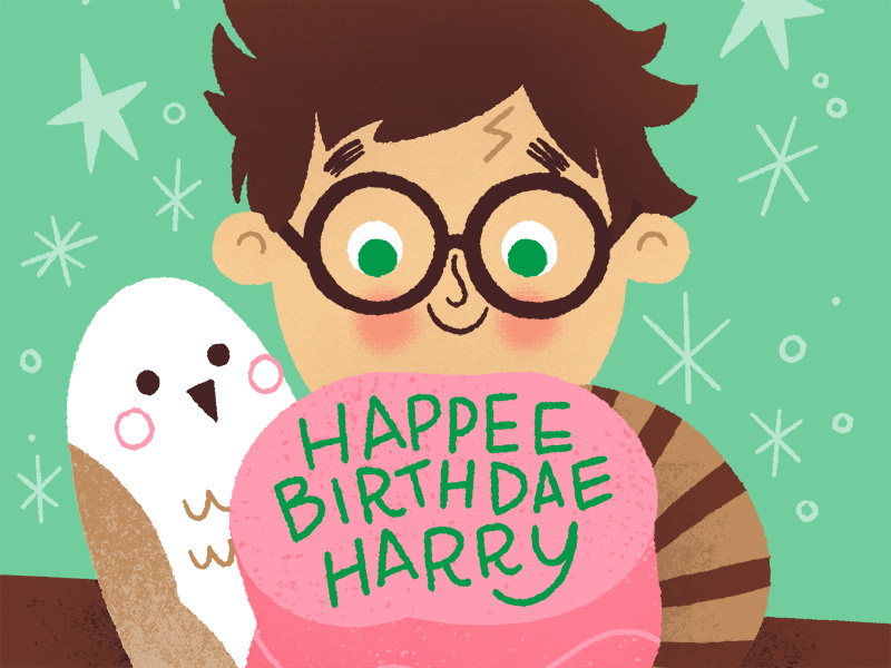 Happee Birthdae Harry! by Joel and Ashley Selby on Dribbble