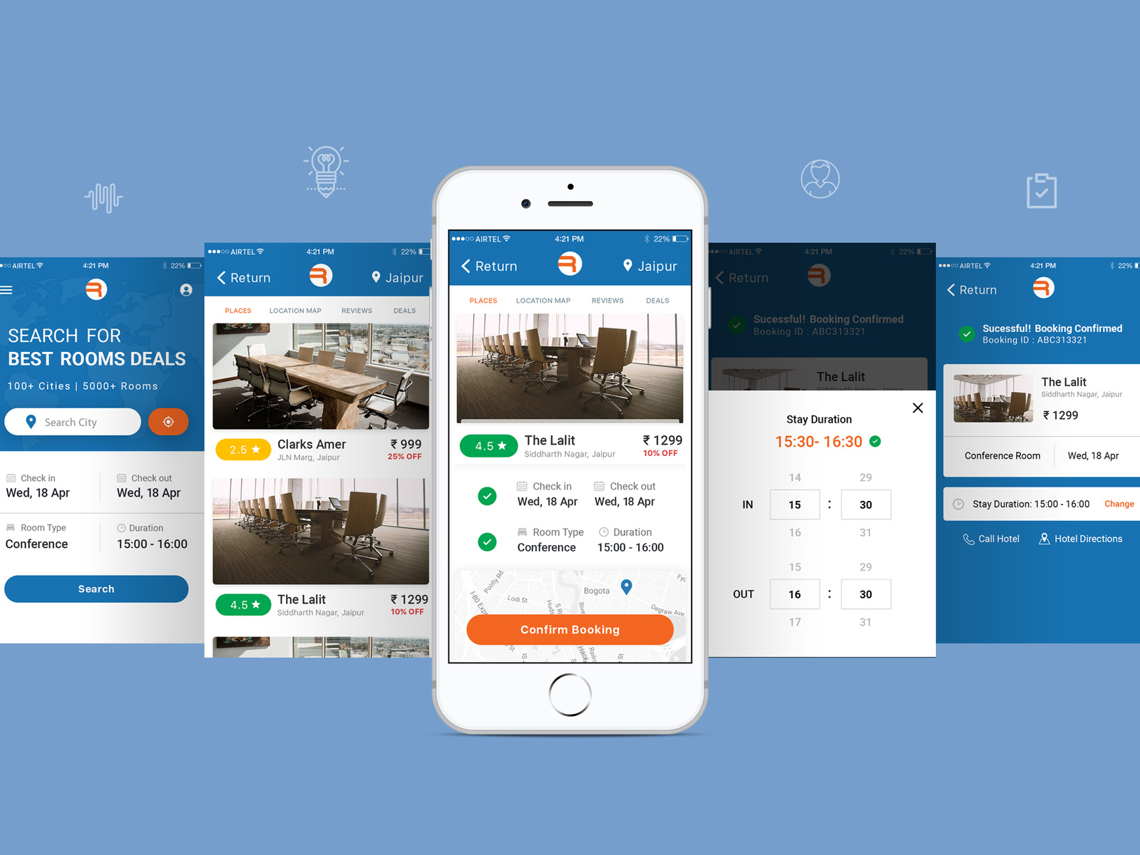 Room Booking App by Gagandeep Singh on Dribbble