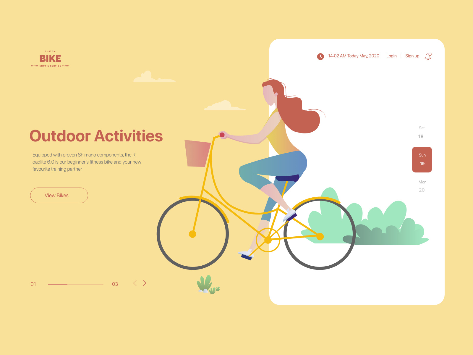 Bike Landing page UX UI Design by Ghulam Rasool 🚀 on Dribbble