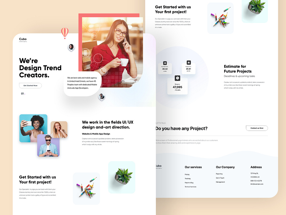 Creative Website UX-UI Design by Ghulam Rasool 🚀 for Upnow Studio on ...