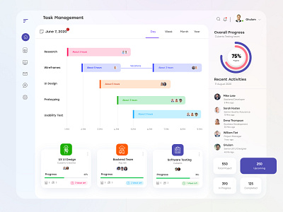 Task Management Dashboard UX UI Design by Ghulam Rasool 🚀 for Cuberto ...