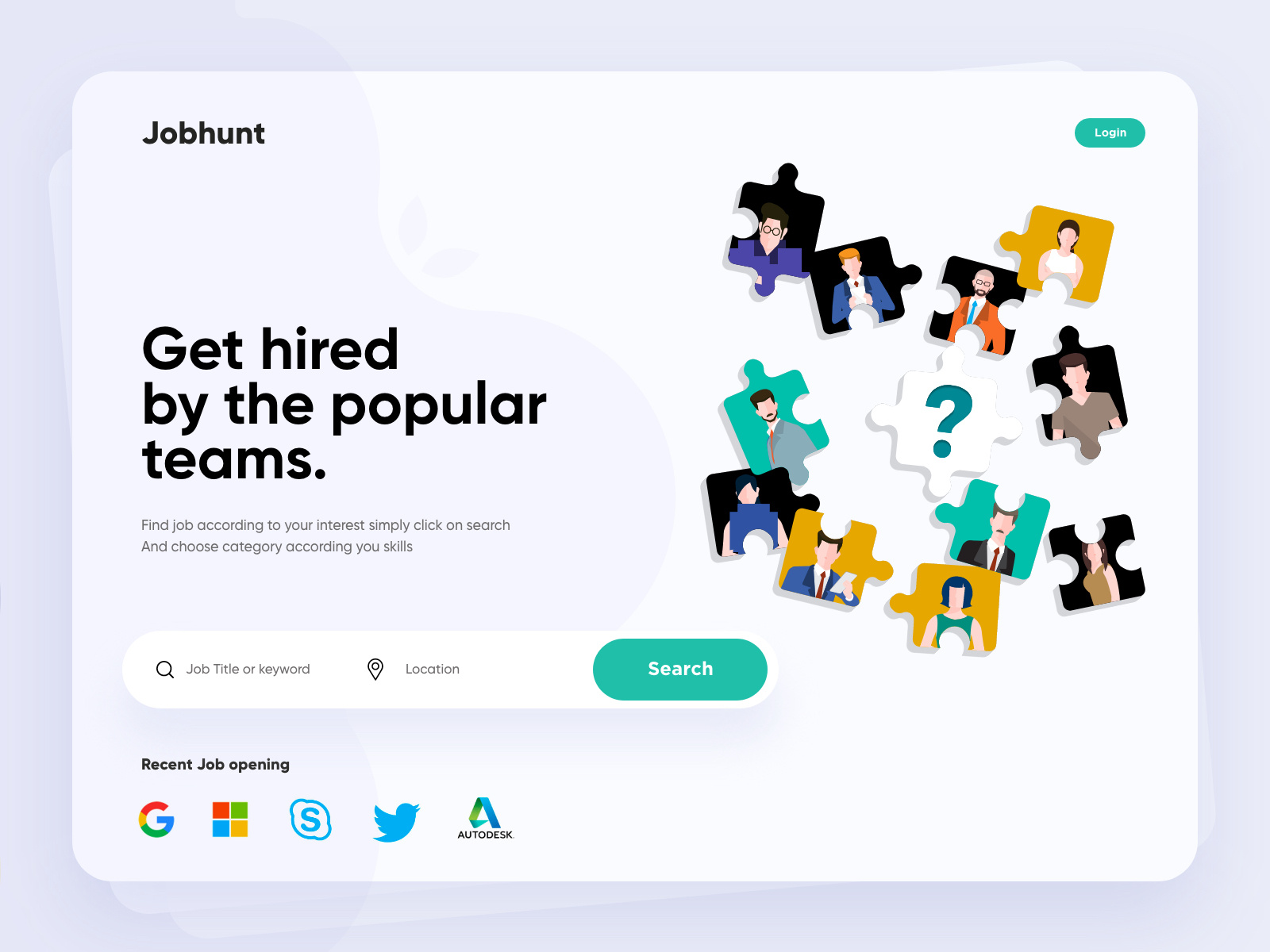 Job Portal Landing page UX UI Design by Ghulam Rasool 🚀 for Cuberto on ...