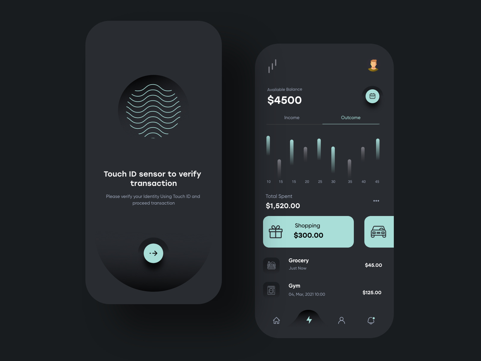 Finance App UX UI Design by Ghulam Rasool 🚀 for Cuberto on Dribbble