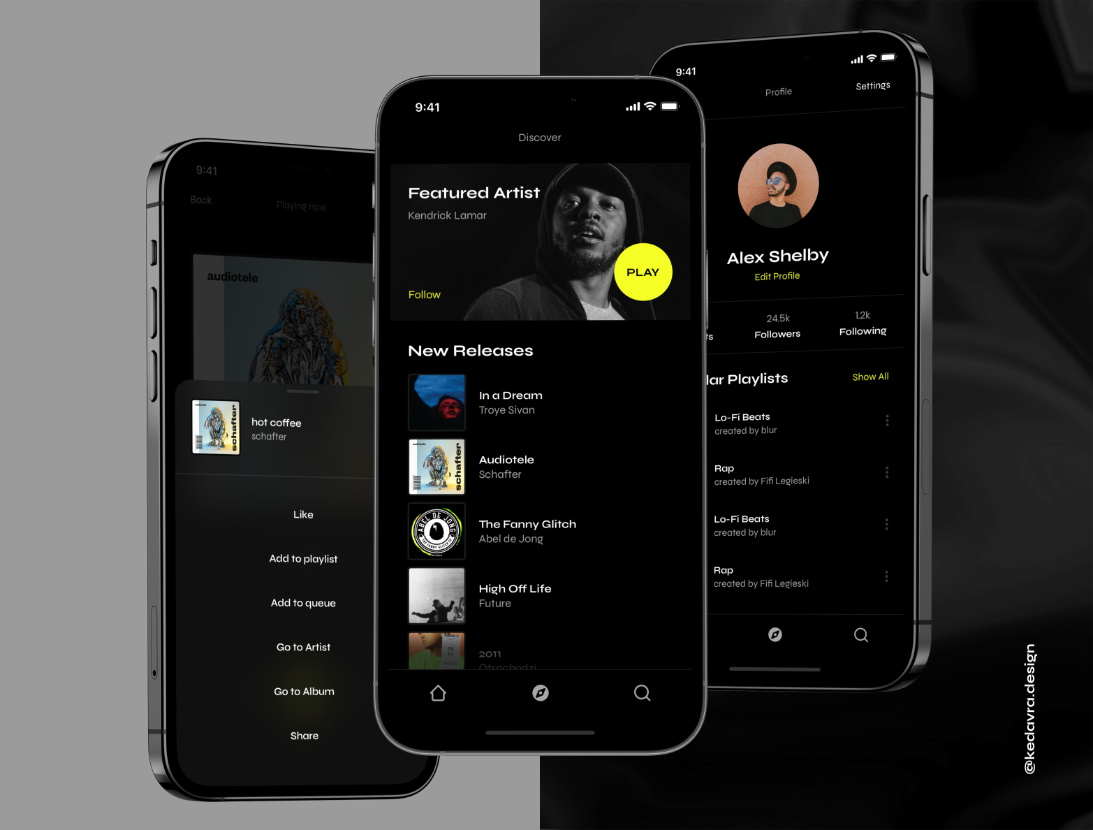 Blur - Streaming Music App by Filip Legierski for Riotters on Dribbble