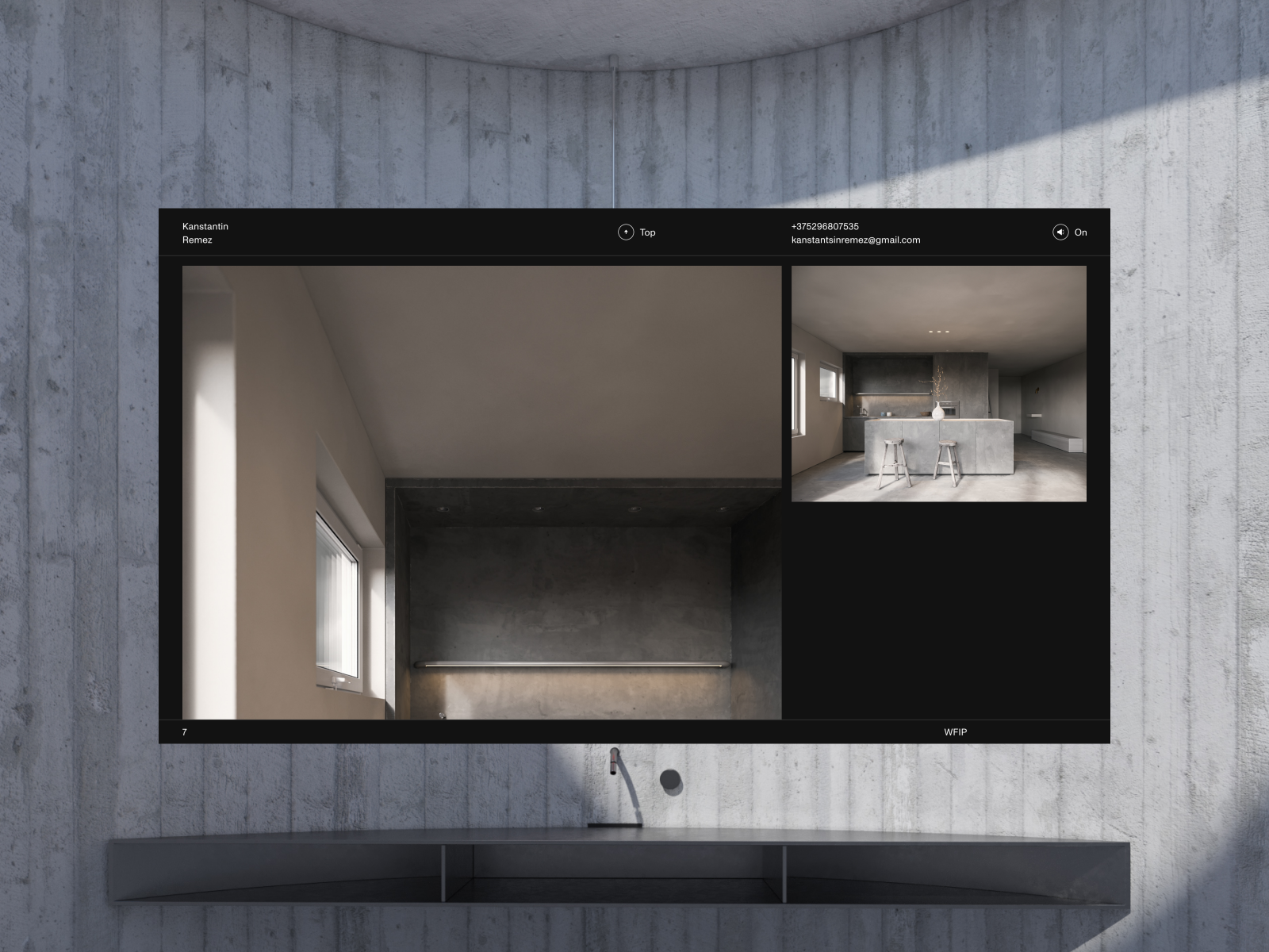 Remez – architect's website by Denis Valetin on Dribbble
