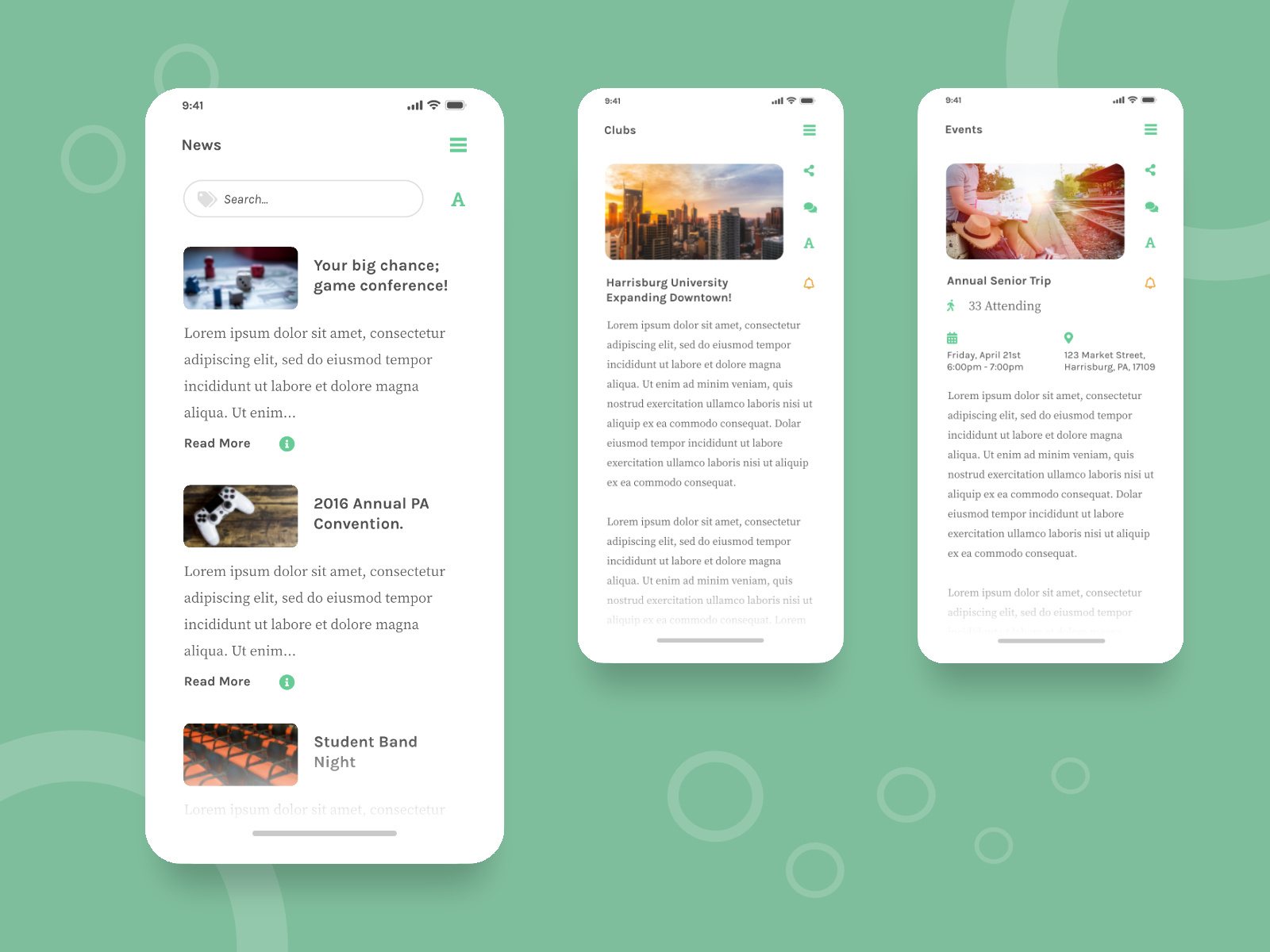 News Reader by Matthew R. Dangle on Dribbble