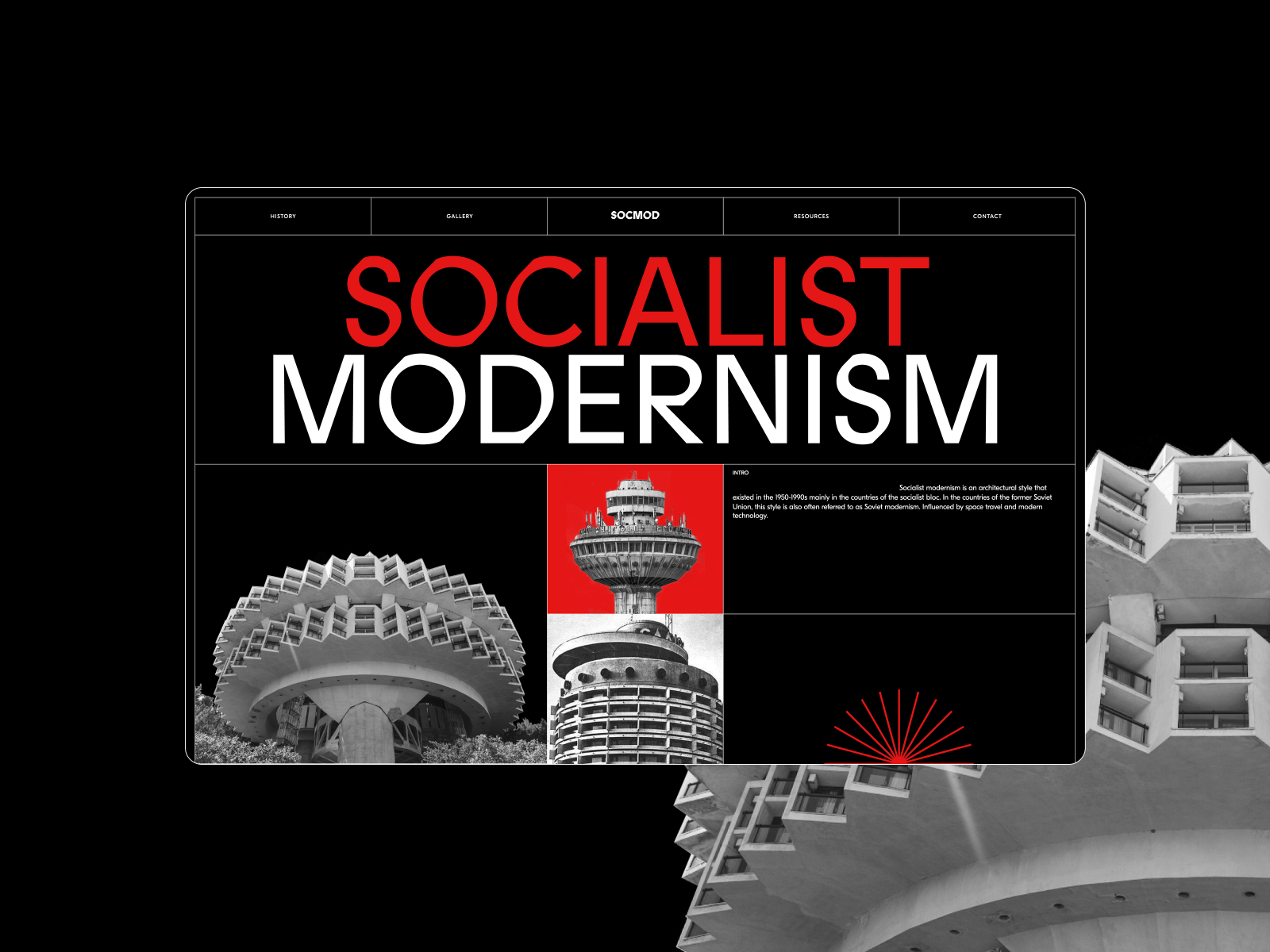 Socialist Modernism by Sasha on Dribbble