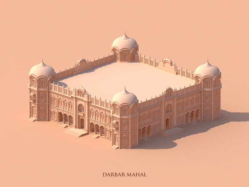 Darbar Mahal by Faizan Zahoor on Dribbble