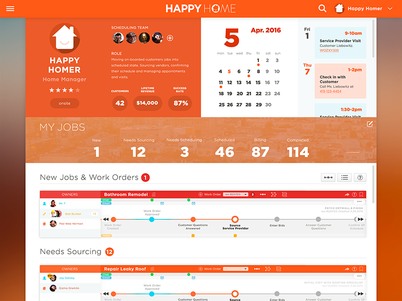Happy Admin Tools by Anthony Cannon Walker on Dribbble