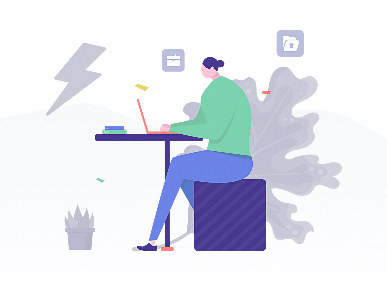 Public Service/illustration by QinJz on Dribbble