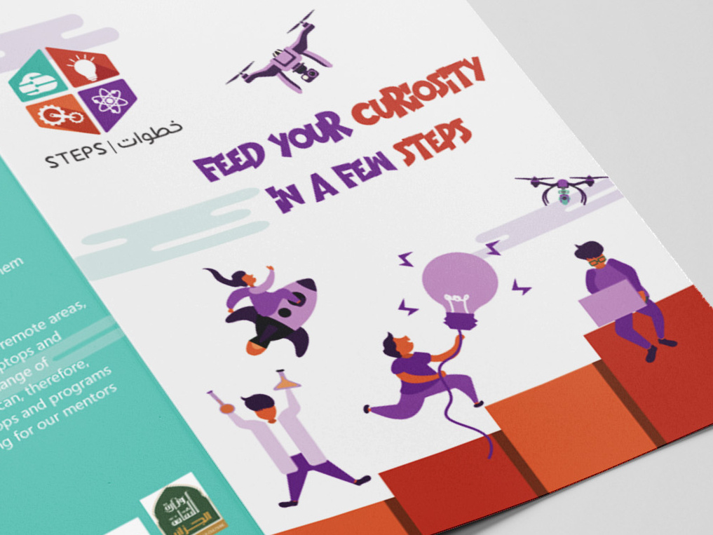 Brochure for Steps by Amel Ouferhat on Dribbble