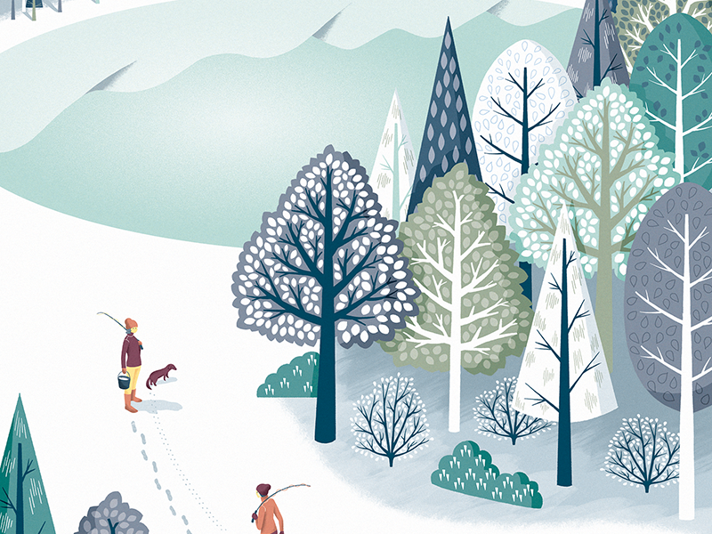 SNOWSCAPE by Mutsumi Kawazoe on Dribbble