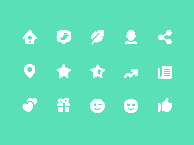Pixi Icons - Social by Scott Dunlap on Dribbble