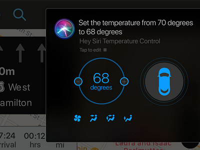 Voice UI for changing temperature by Malavika Oak on Dribbble