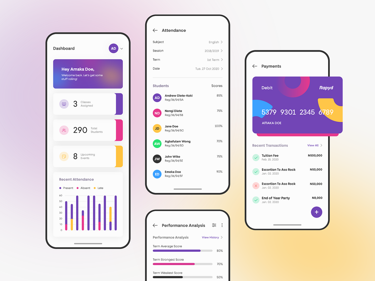 Browse thousands of Attendance UI images for design inspiration | Dribbble