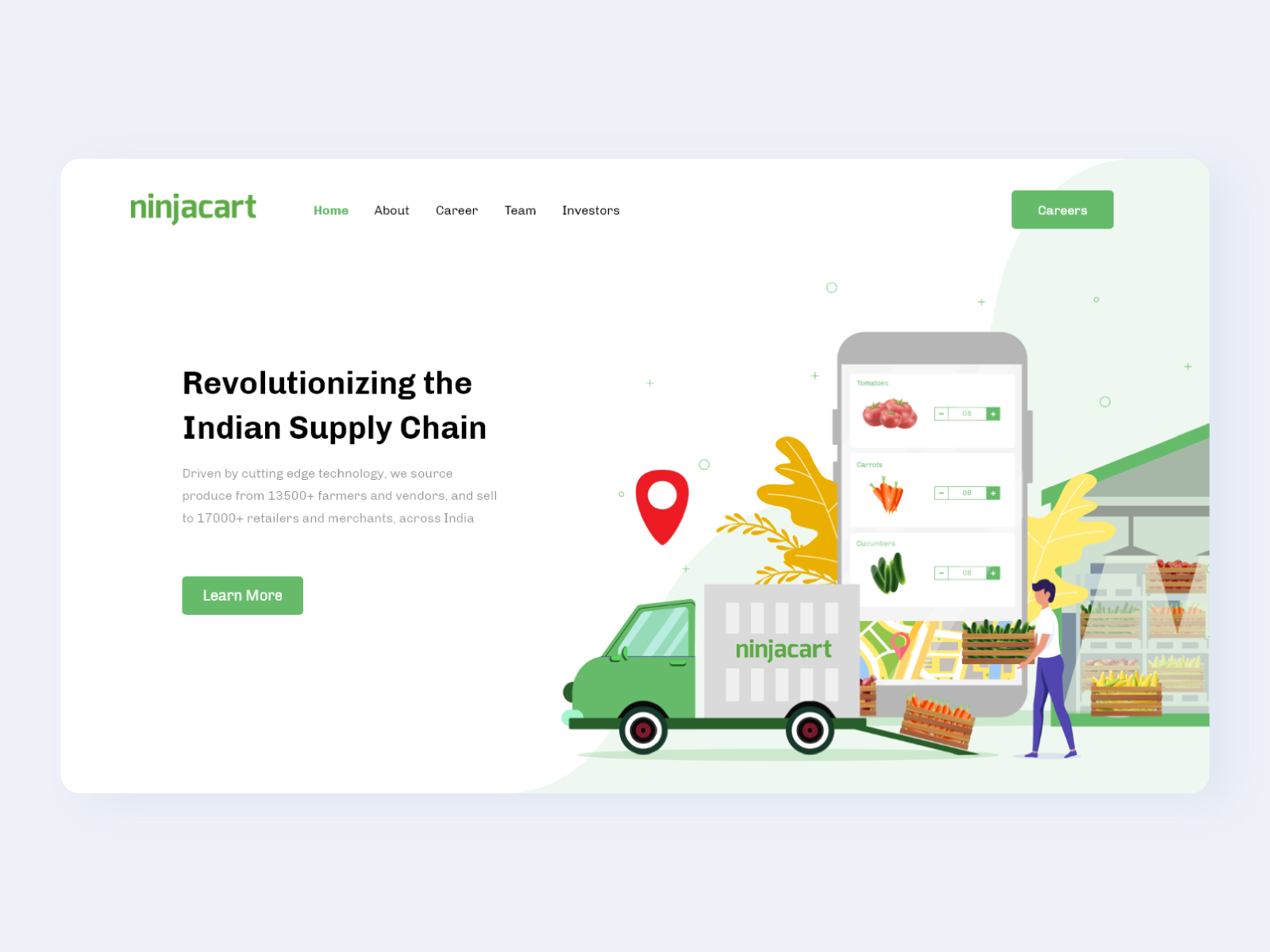 Ninjacart Hero by Parth on Dribbble