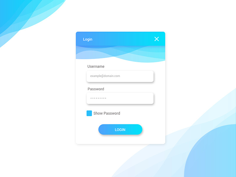 Login | Blue Sign In by SREEJU R on Dribbble