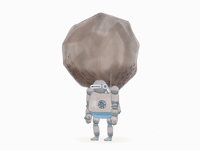 Sad bot by Max Peterse on Dribbble