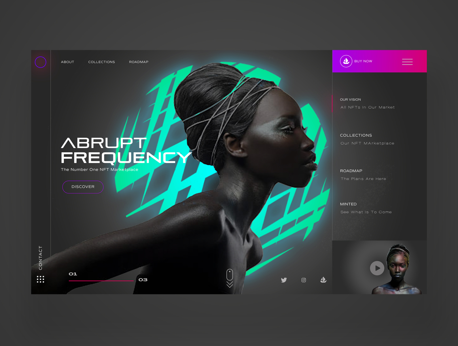 Abrupt Frequency Web Ui Design Concept by Duane Levi Smith on Dribbble
