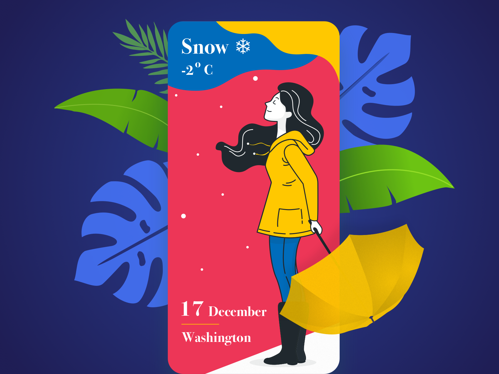 Snowy Winter by Jagjit Singh for Nickelfox - UI/UX Design on Dribbble