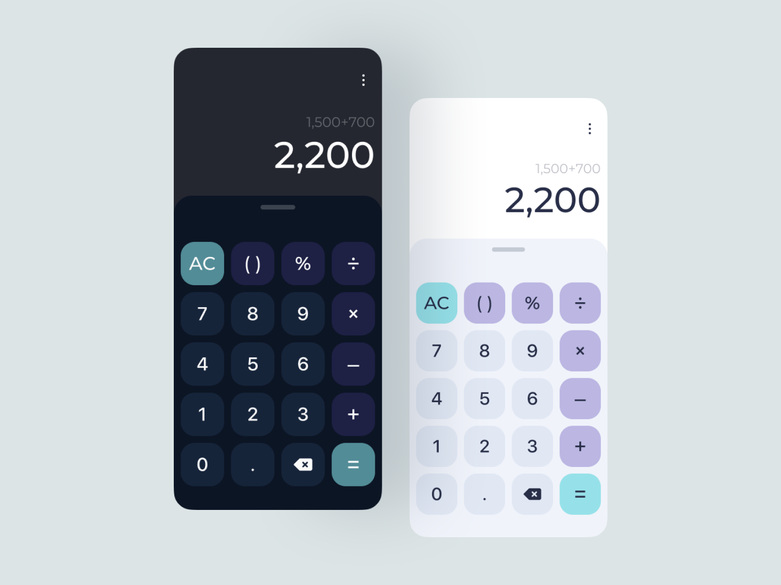 Daily UI #004 - Calculator by Mark Guzman on Dribbble