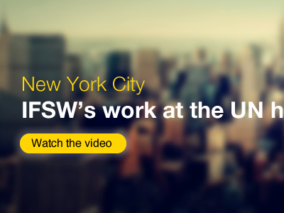 Hero banner for ifsw.org by This is ready on Dribbble