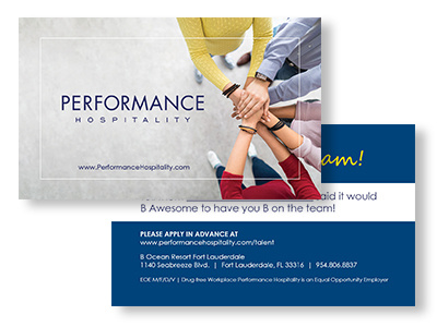 Performance Recruitment Cards by D. Adams on Dribbble
