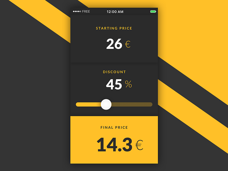 Daily UI challenge #004 – Calculator by Manon Salmon on Dribbble