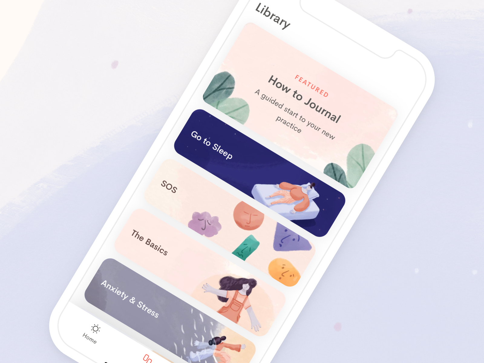 Library tab by Adrien Griveau on Dribbble