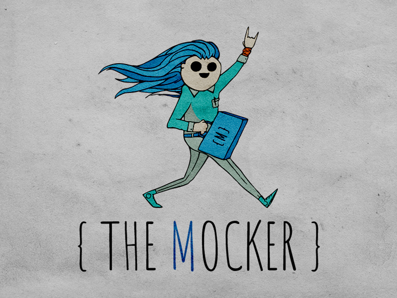 The Mocker illustration by Mate Krisztian on Dribbble