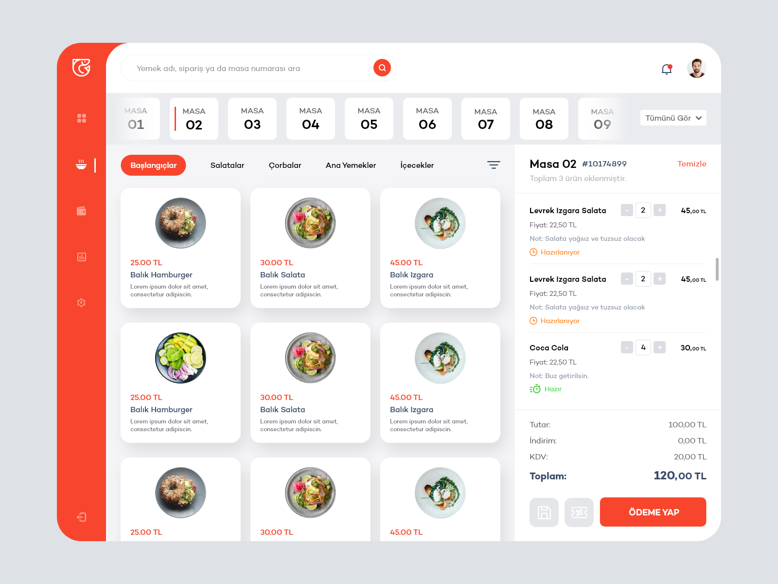 Point of Sale Application Design by Seda Fkl on Dribbble